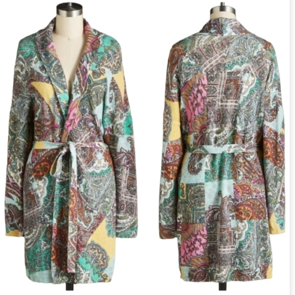 Sundance | Sweaters | Sundance Impressions Cardigan Sweater Paisley Rib ...